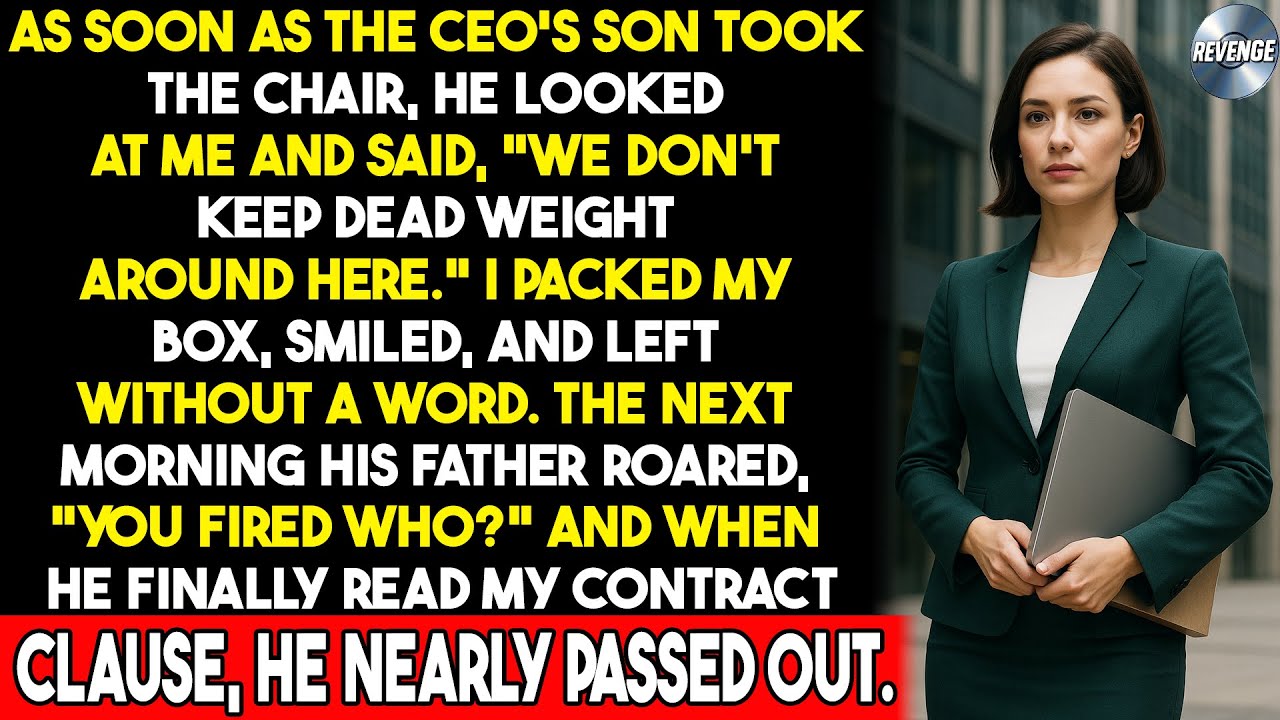"You Fired WHO?": She Walked Out Silently — But Her Exit Clause Spoke ...