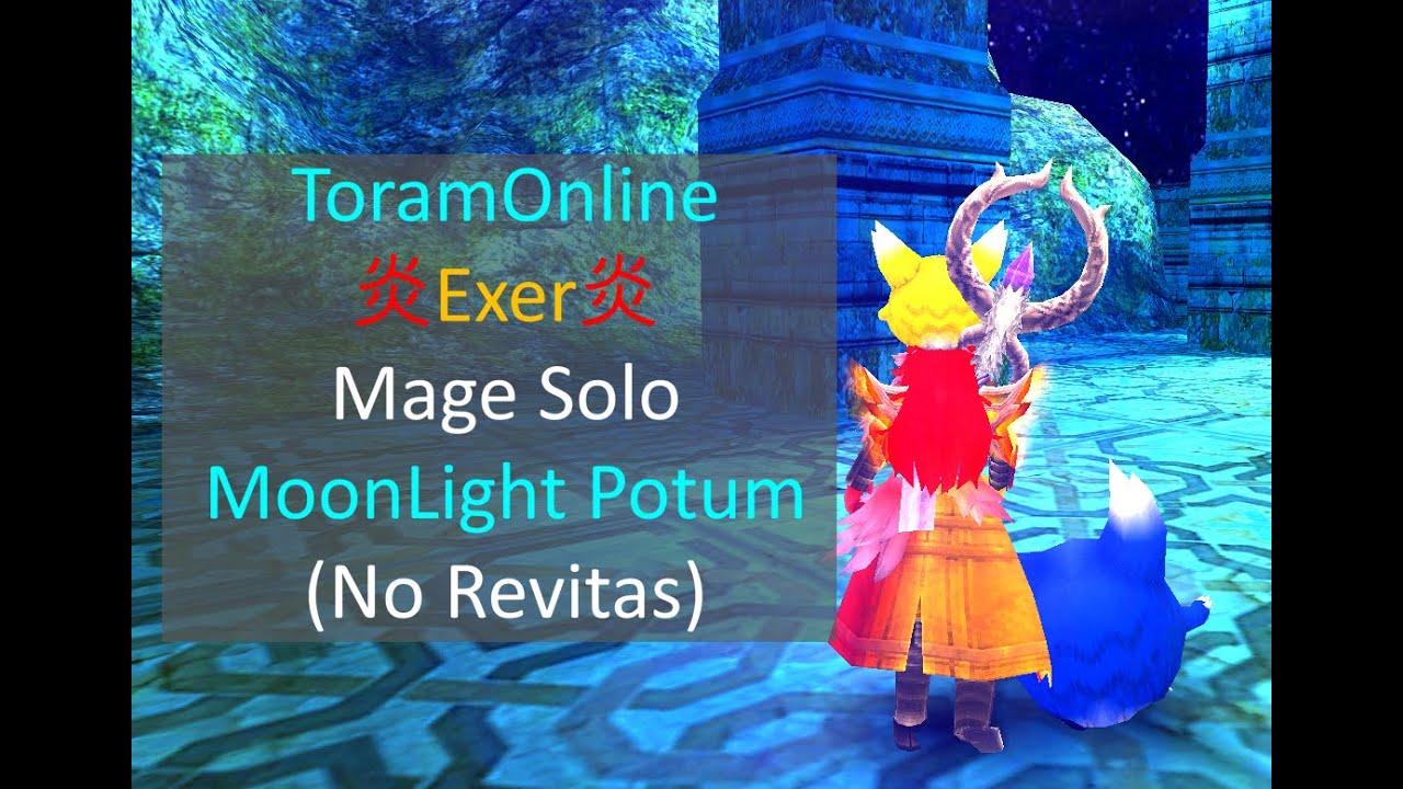 ToramOnline 炎Exer炎 Mage Solo MoonLight Potum No Revitas - YouTube