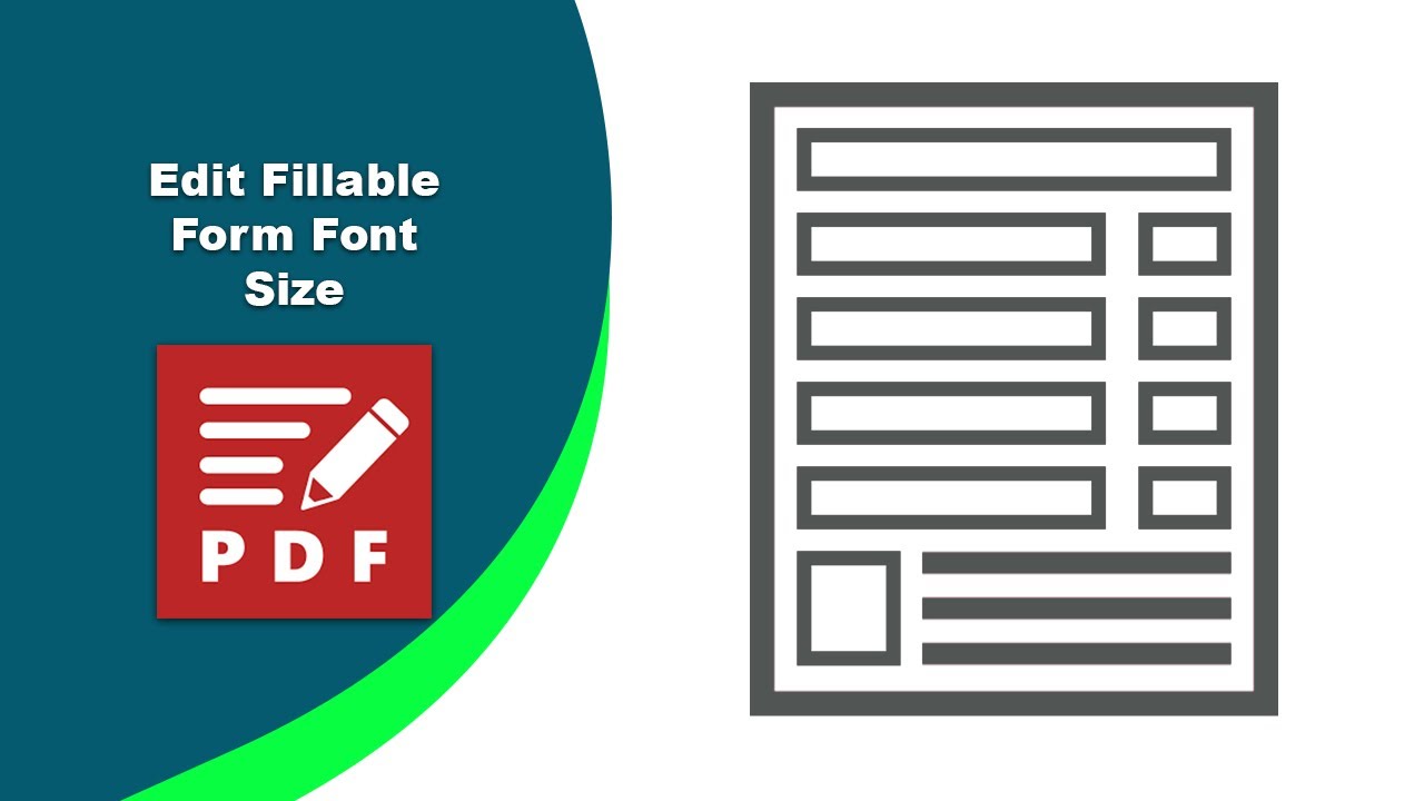 How to Change Font Size in an Interactive Fillable PDF Form in PDF ...