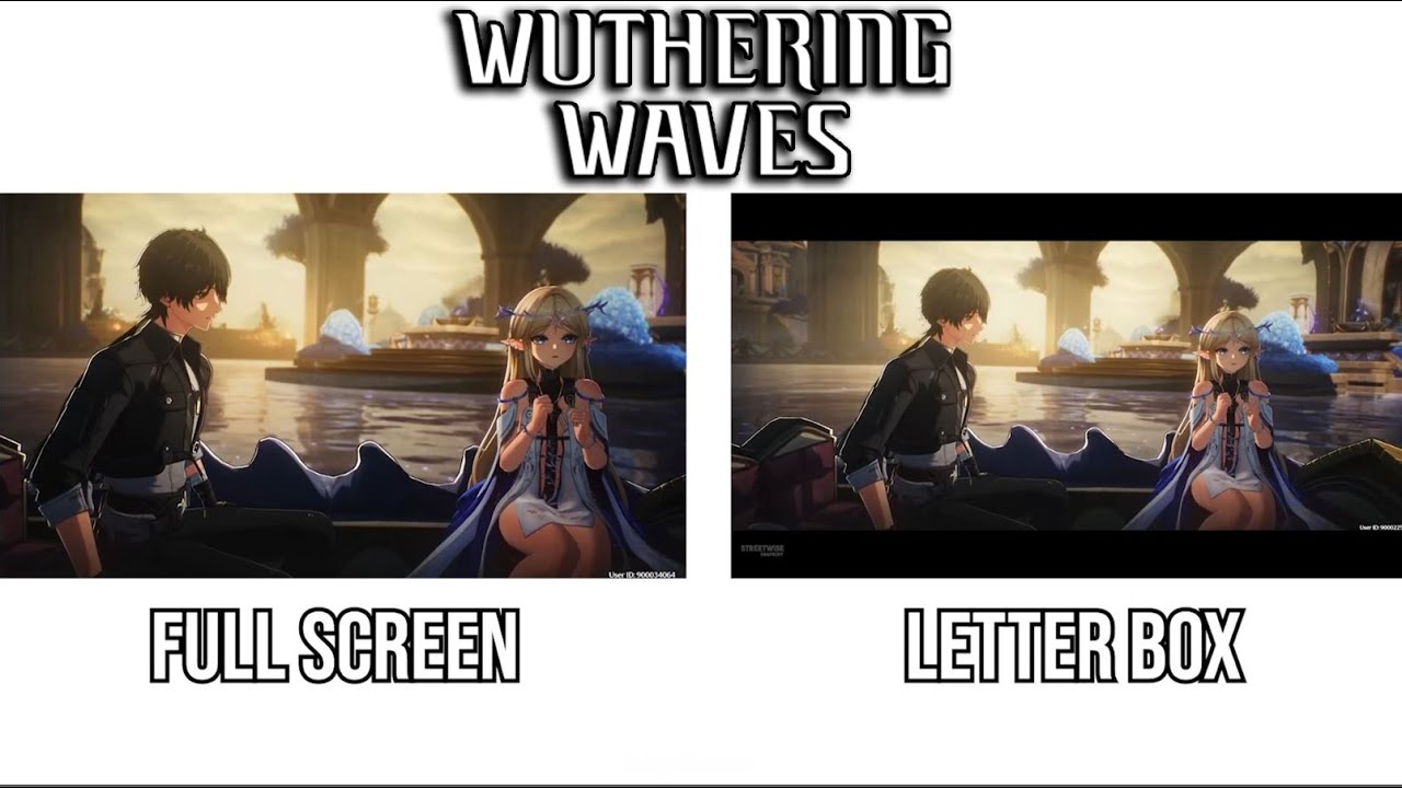 Wuthering Waves Cutscene LETTERBOX vs FULL SCREEN Comparison - YouTube