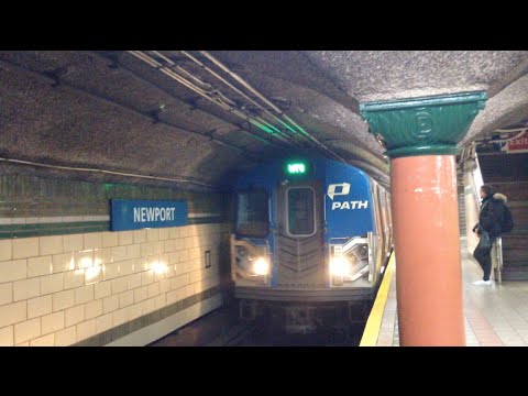 Jersey City, New Jersey - World Trade Center PATH Train Arrives at ...