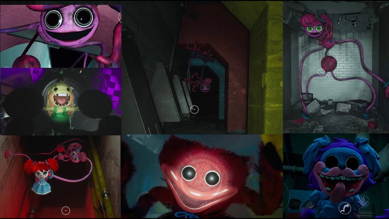 All scary scenes in Poppy Playtime 2 - YouTube