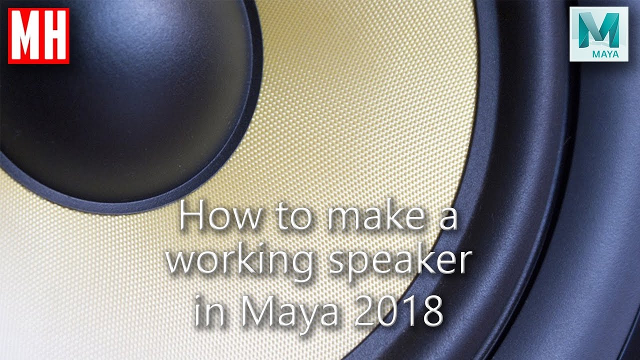 How to create a working speaker ( with audio ) in Maya 2018 - YouTube