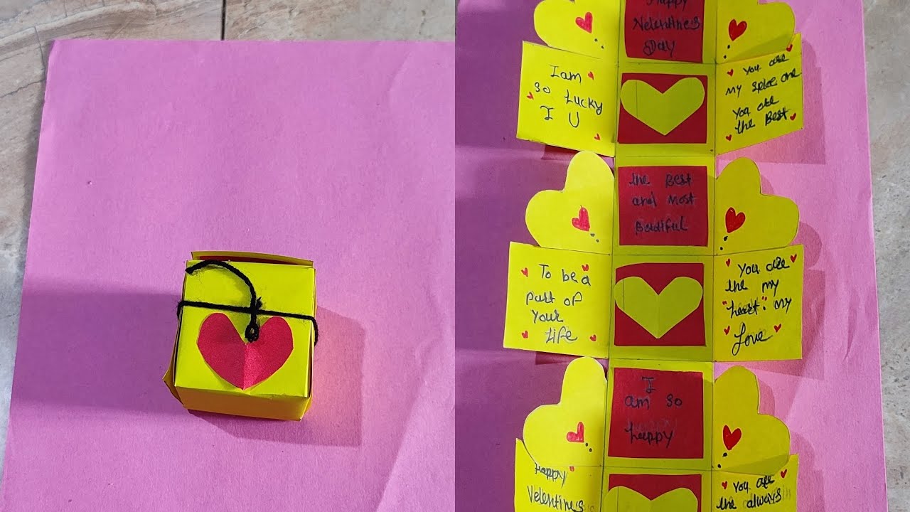 Howe to make happy velentine box gift idea full vedio - YouTube