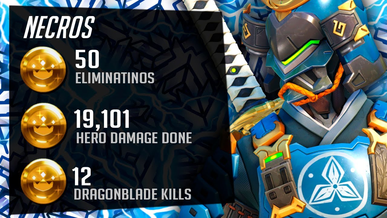 Necros Genji - HUGE GENJI BUFF?! 50 elims! [ Overwatch Season 29 Top ...