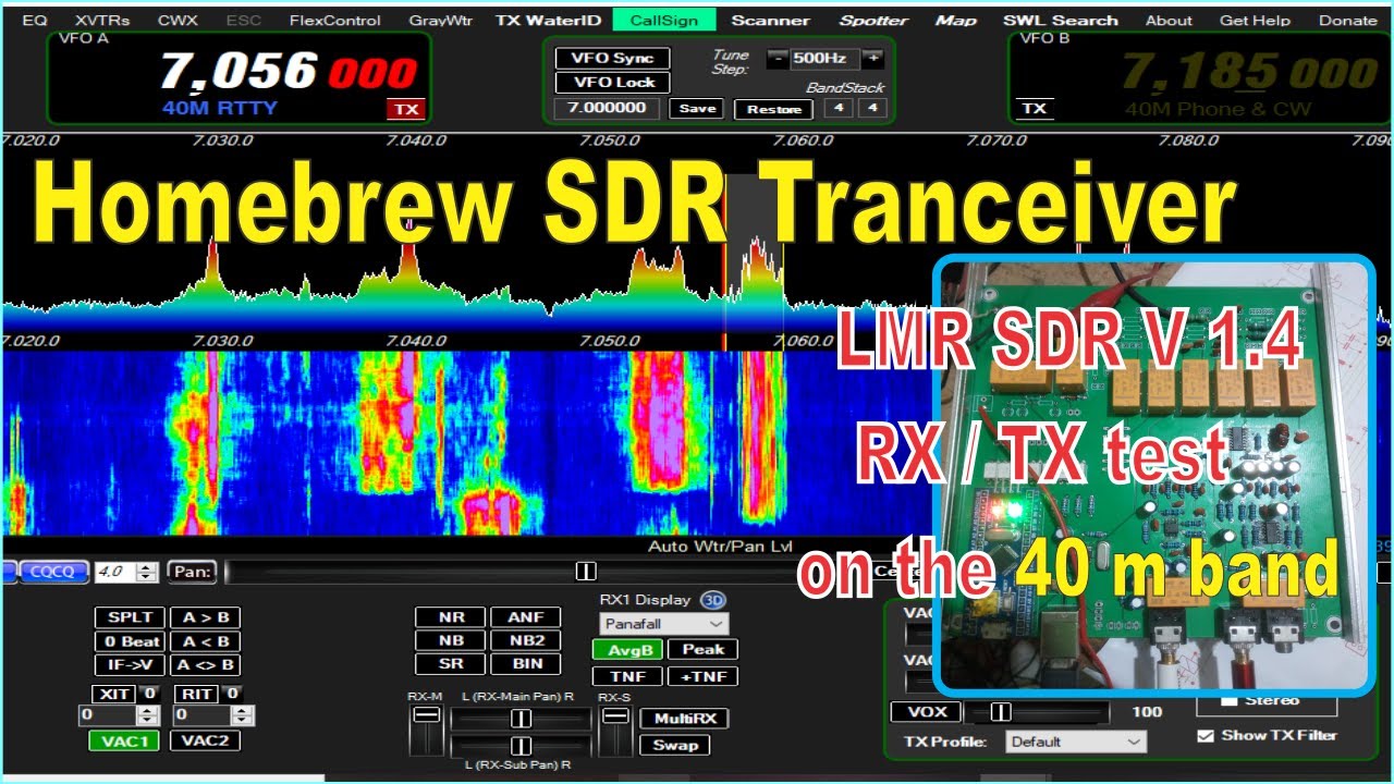 Test Rx Tx Radio LMR Sdr Transceiver v 1.4 - YouTube