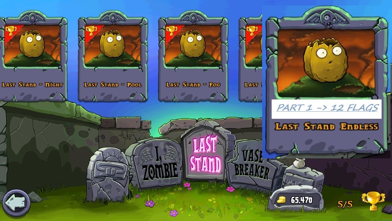 PLANTS VS ZOMBIES - LAST STAND ENDLESS - PART 1 - PUZZLE - gameplay ...
