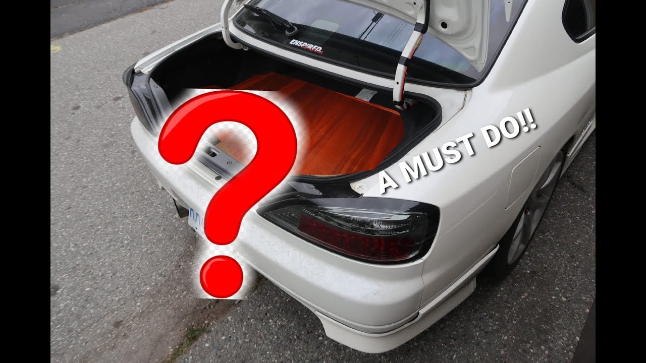 S15 SILVIA GETS LAMINATE TRUNK!! - YouTube