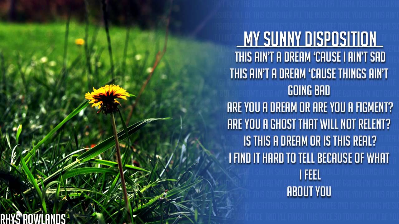 Rhys Rowlands - My Sunny Disposition - YouTube