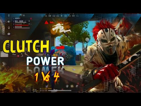 1 Vs 4 CLUTCH POWER || MOST KILLS || Game Garena Free Fire #GyanRoneo