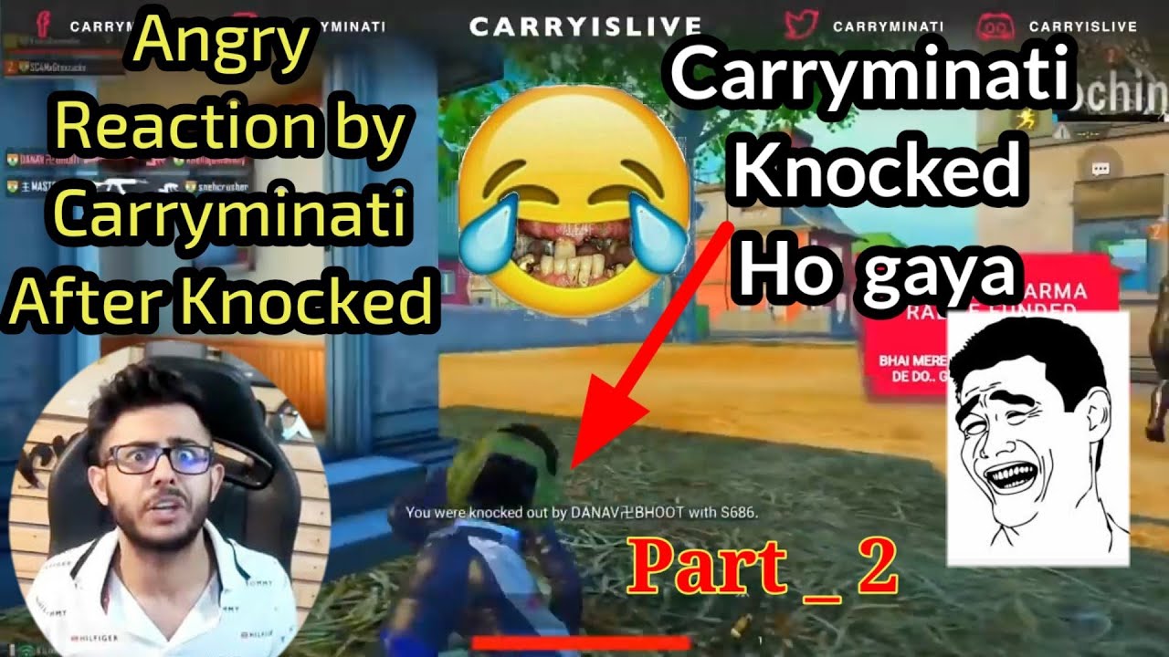 Carryminati Angry Moments Part 2 | Carryislive angry moments Highlights ...