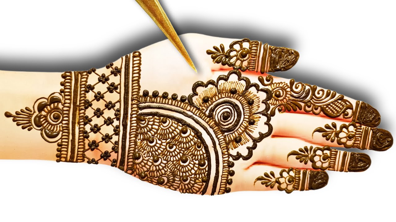 Very easy mehndi design simple | Best mehdi Dizain | mehandi ka design ...