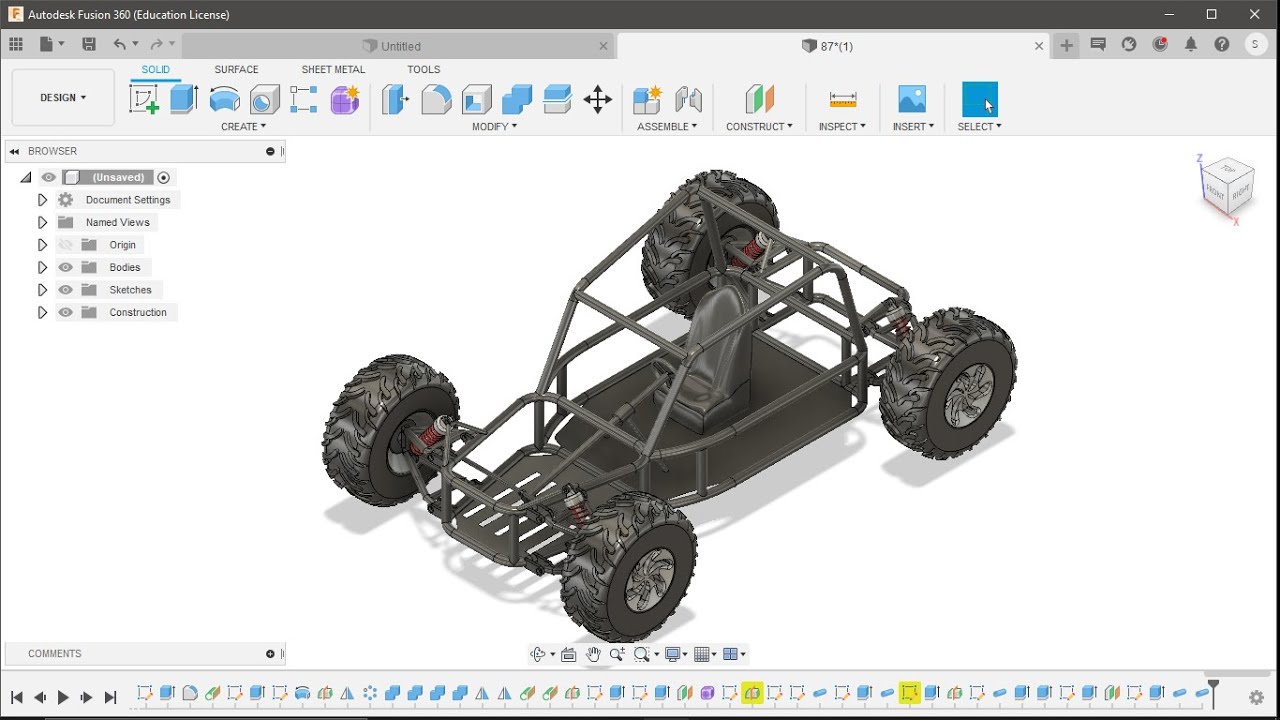 Off road Buggy -- Using Fusion 360 - YouTube