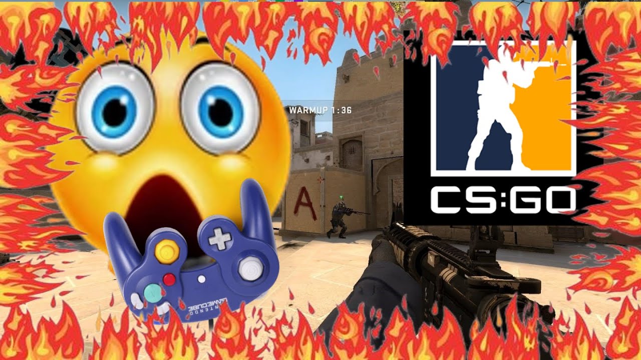 Playing CS:GO with a GAMECUBE CONTROLLER?? - YouTube