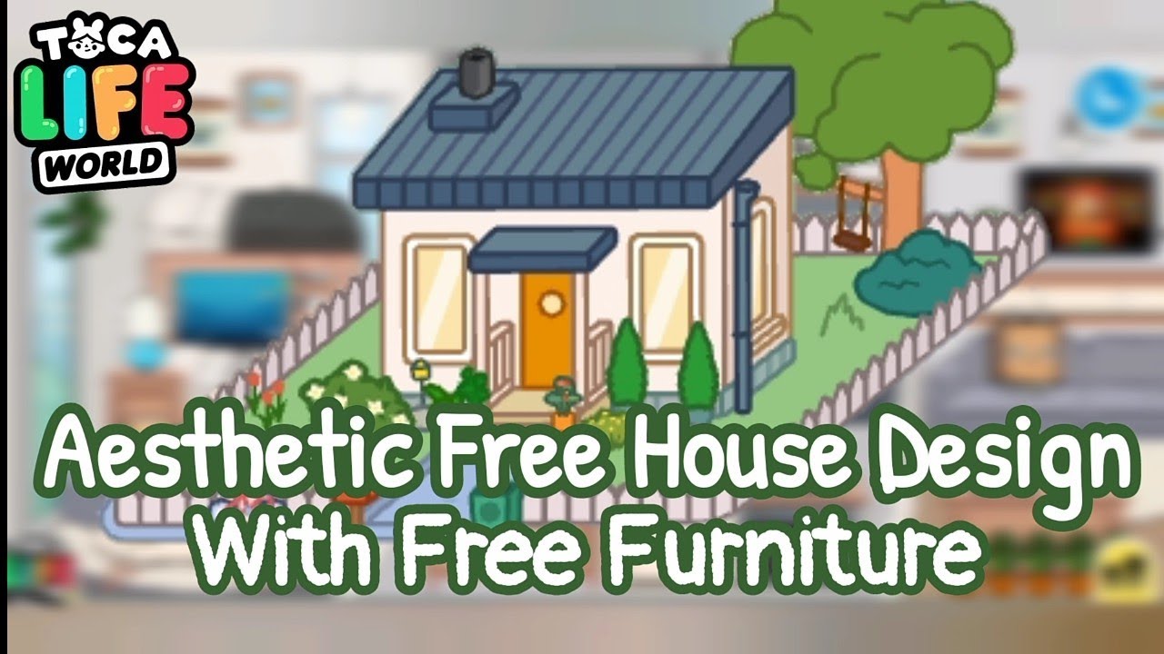 Beautiful Aesthetic Free House Design Idea with Free Furniture🏠 Toca ...