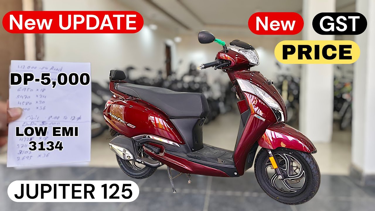 New 2025 Top Model Tvs Jupiter 125 Scooter Price | 💰 Loan Details🔥EMI ...