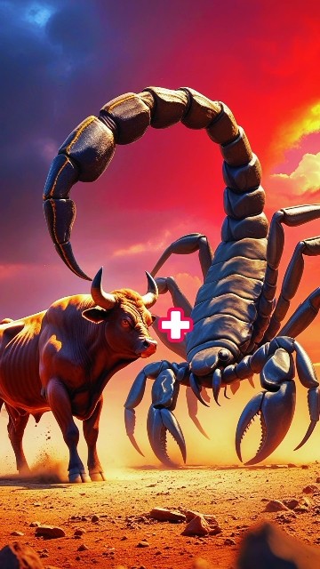 Bull and scorpion || ai legends #bhojpuri #ai #Shorts#YouTubeShorts# ...