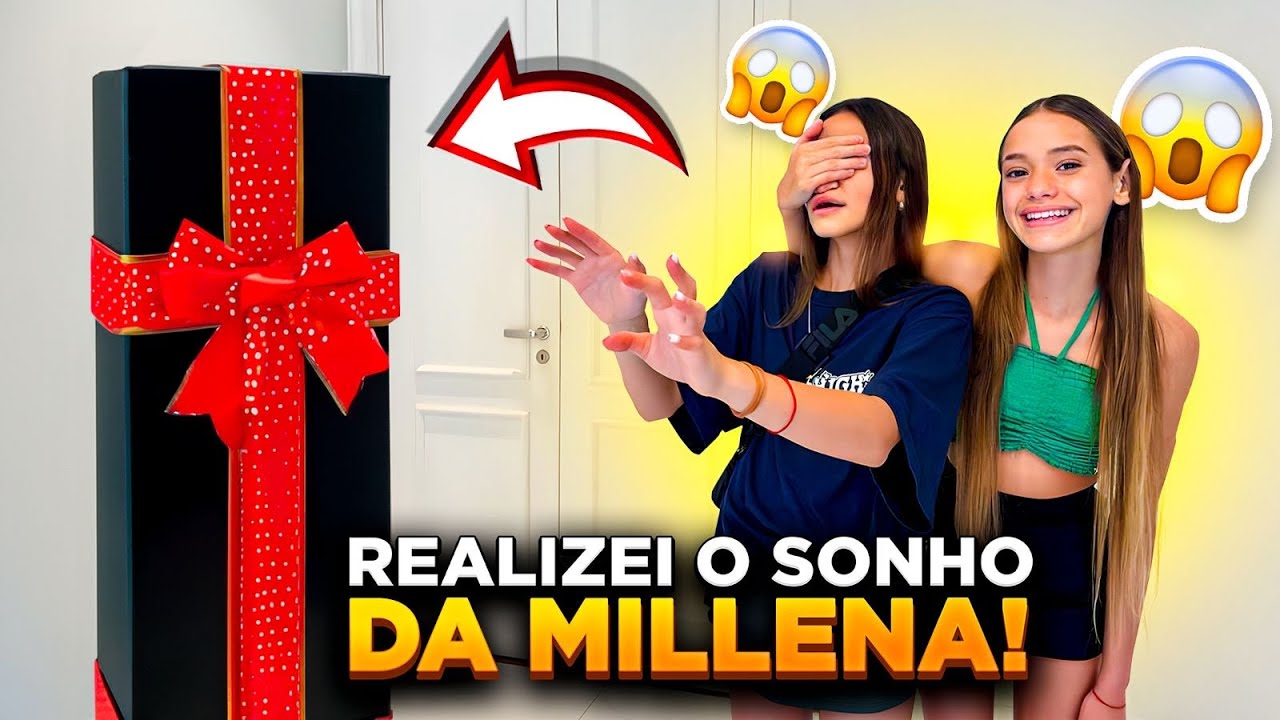 REALIZEI O MAIOR SONHO DA MILLENA MAIA - YouTube