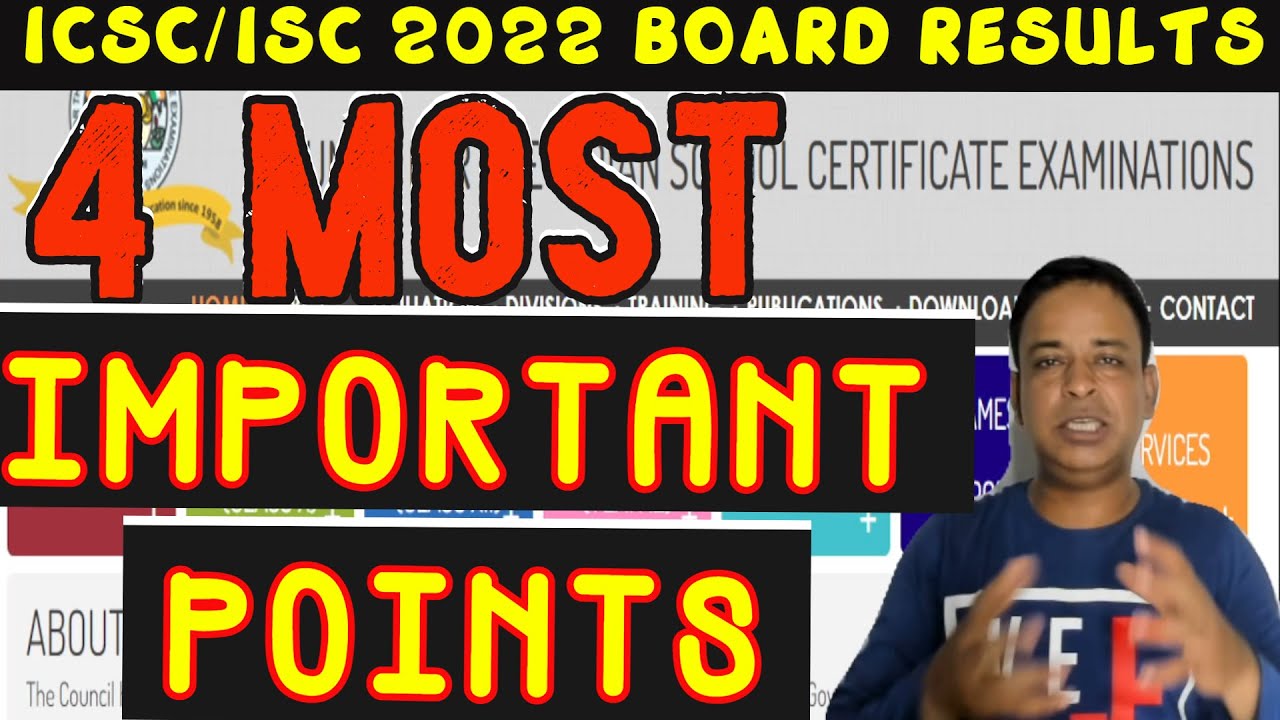 ICSE/ISC 2022 Board Results 4 Most Important Points | CISCE 's Result ...