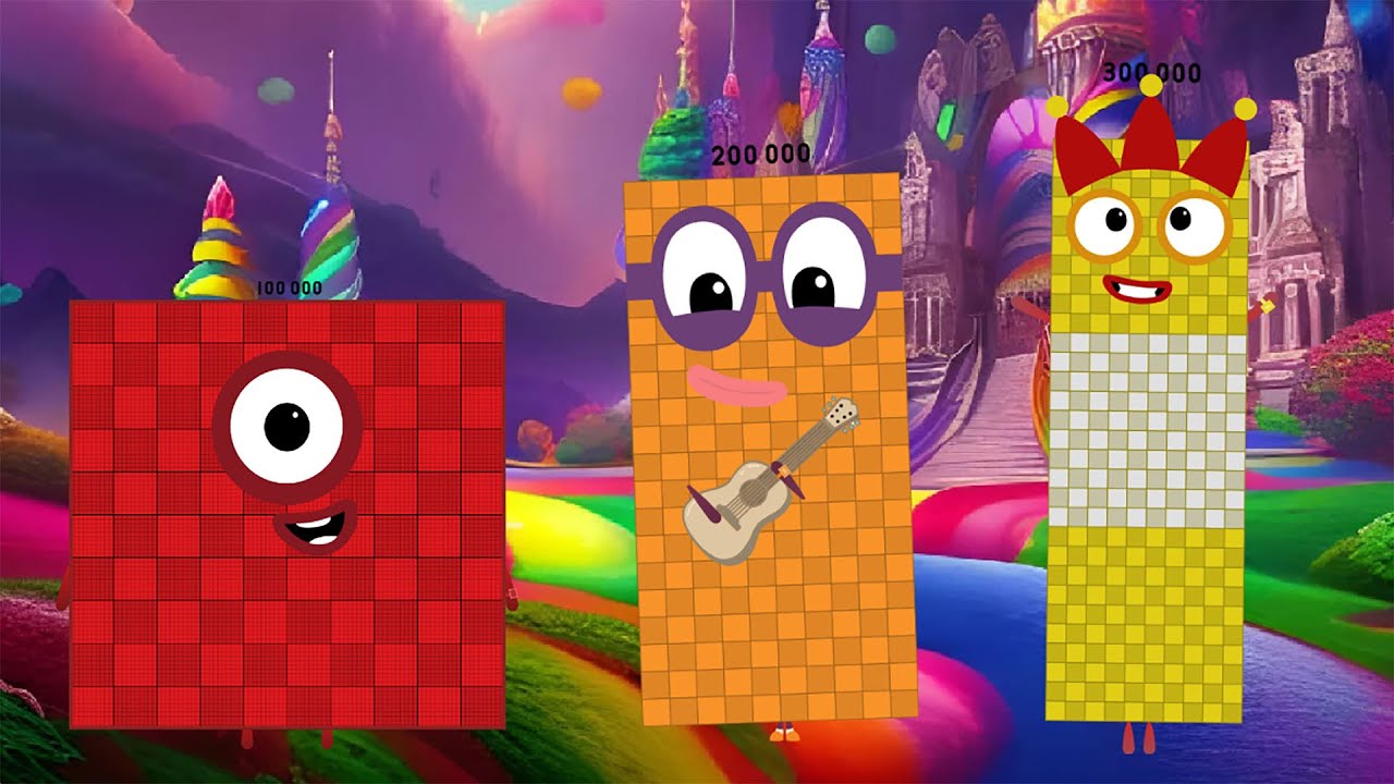 Numberblocks Band Re-Take Hundreds of Thousands (1.00000-1.000000 ...