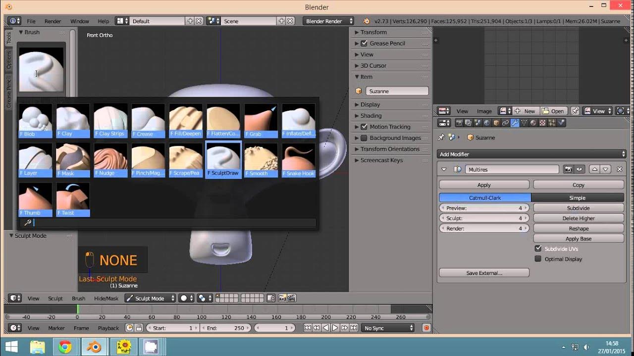 Apply base Multires - YouTube