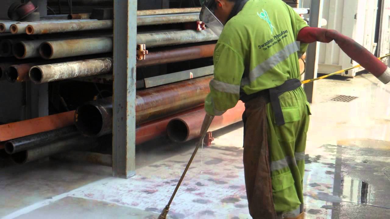 Chemco Coatings Main Deck aboard the Soehanah After Blasting and ...