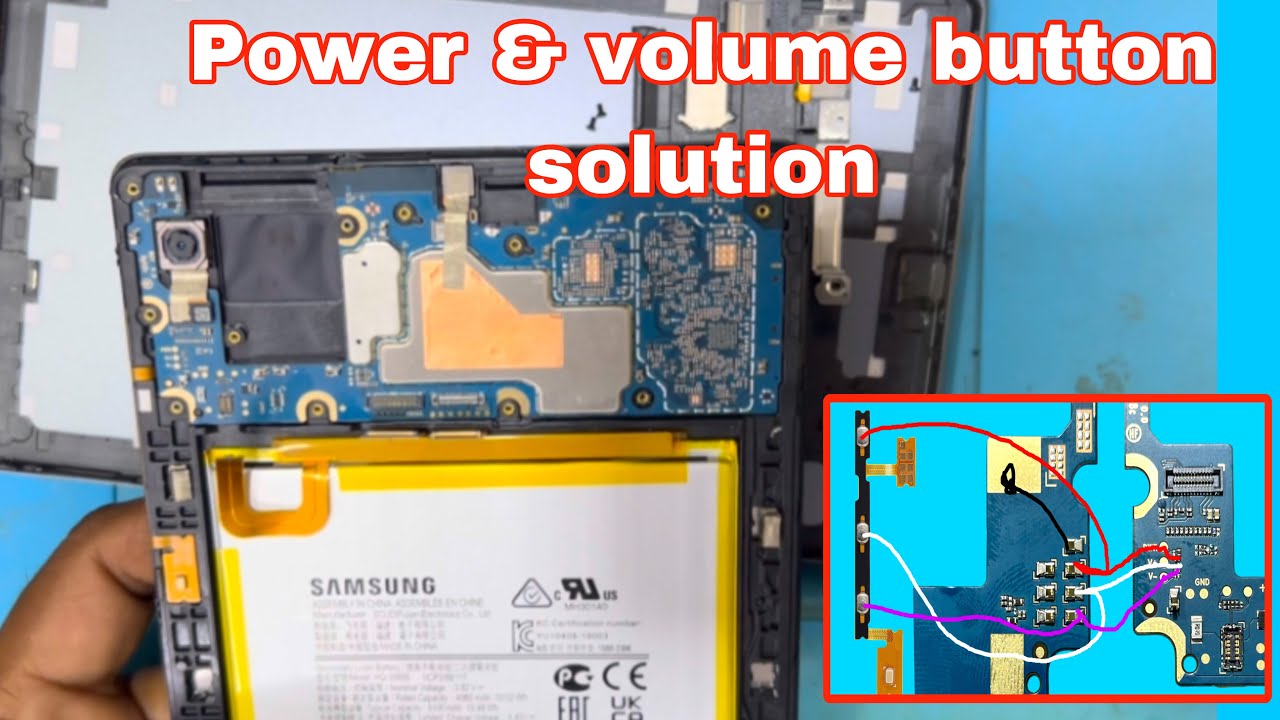 Samsung tab a7 power button not working / Samsung tab a7 volume button ...