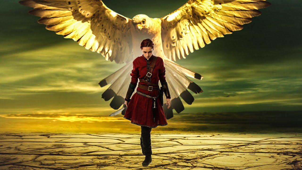 Photomanipulation Eagle warrior photoshop tutorial - YouTube