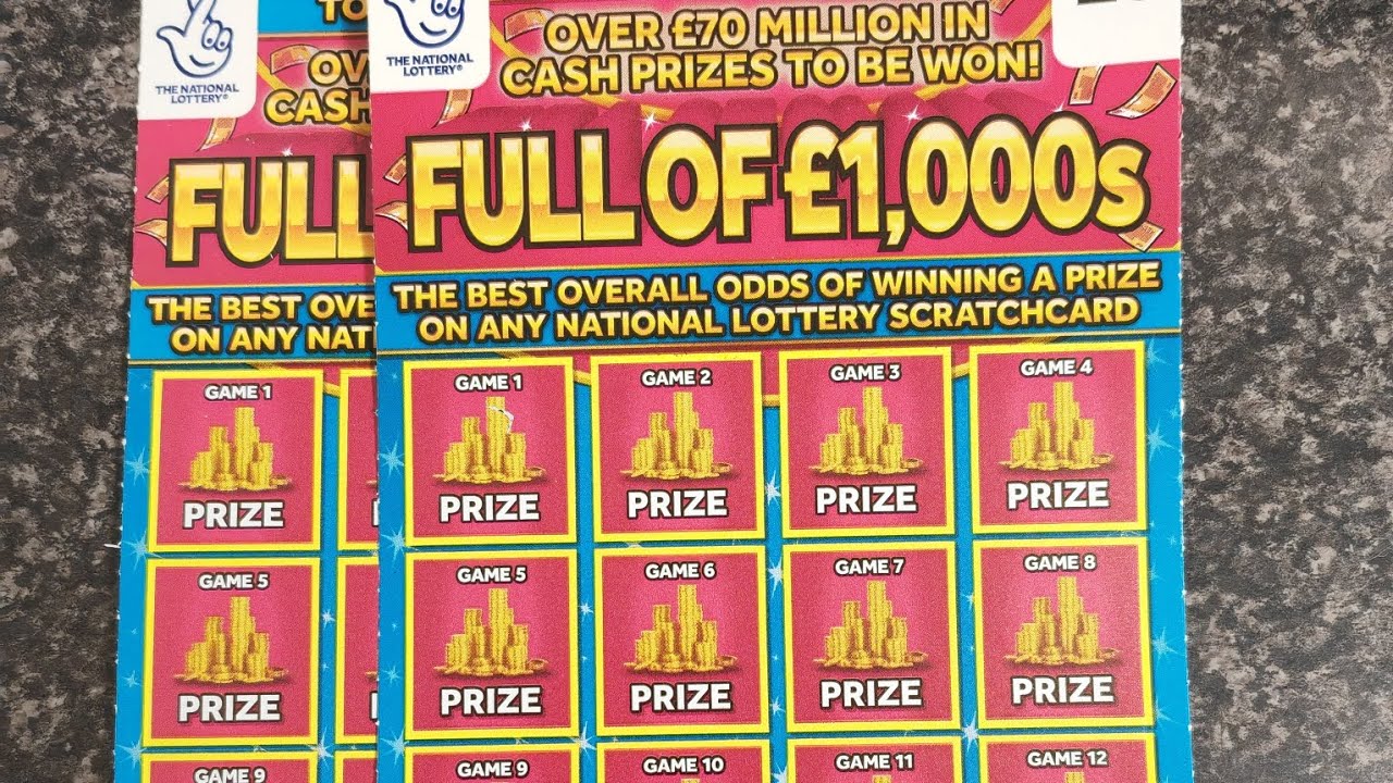 full of £1,000 scratch cards £10 in play - YouTube