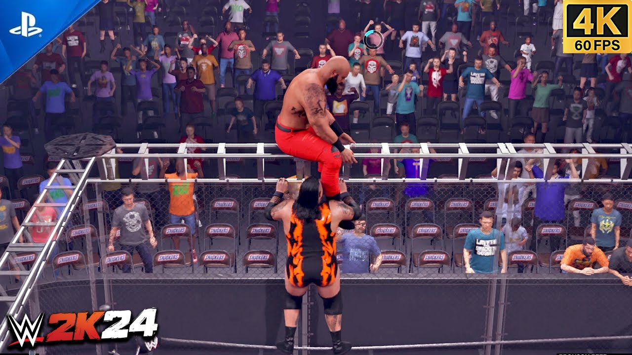 WWE 2K24 - Braun Strowman VS Bronson Reed - Steel Cage Match | 4K PS5 ...