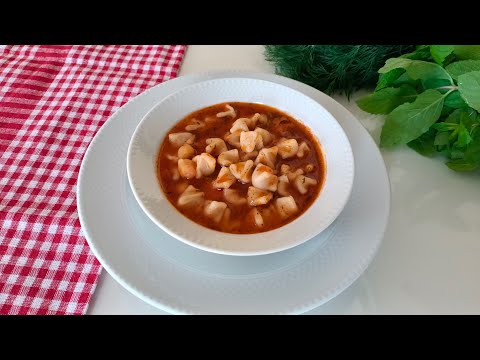 Yüksük Çorbası Tarifi ADANA Usulü/ Çok Pratik Mantı Çorbası/ Nohutlu Mantı Çorbası -Çorba Çeşitleri
