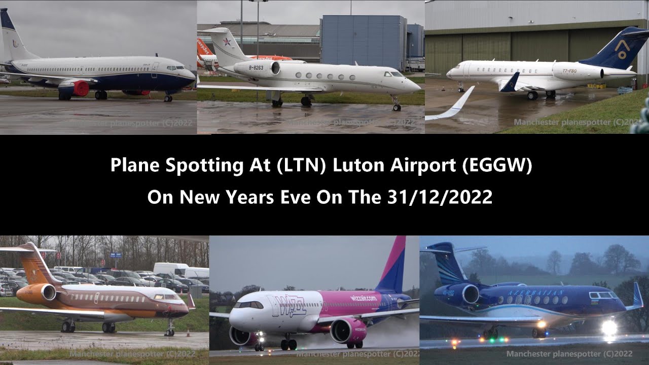 (4K) Plane Spotting At (LTN) Luton Airport (EGGW) WET WET Runway On New ...