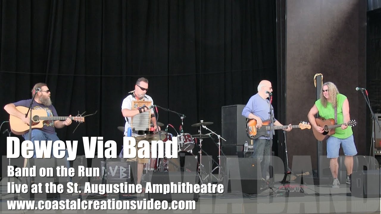 Dewey Via Band performing Band on the Run live from the St. Augustine ...