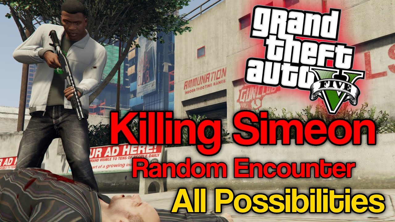Killing Simeon Random Event - Michael & Franklin's Side (GTA 5) (All ...