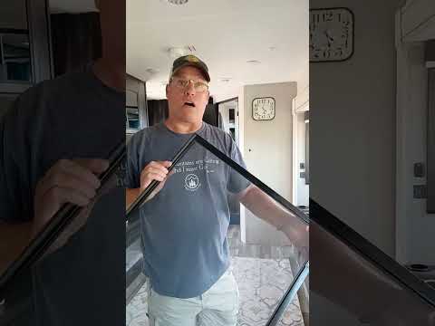 RV window screen removal and reinstalled. - YouTube