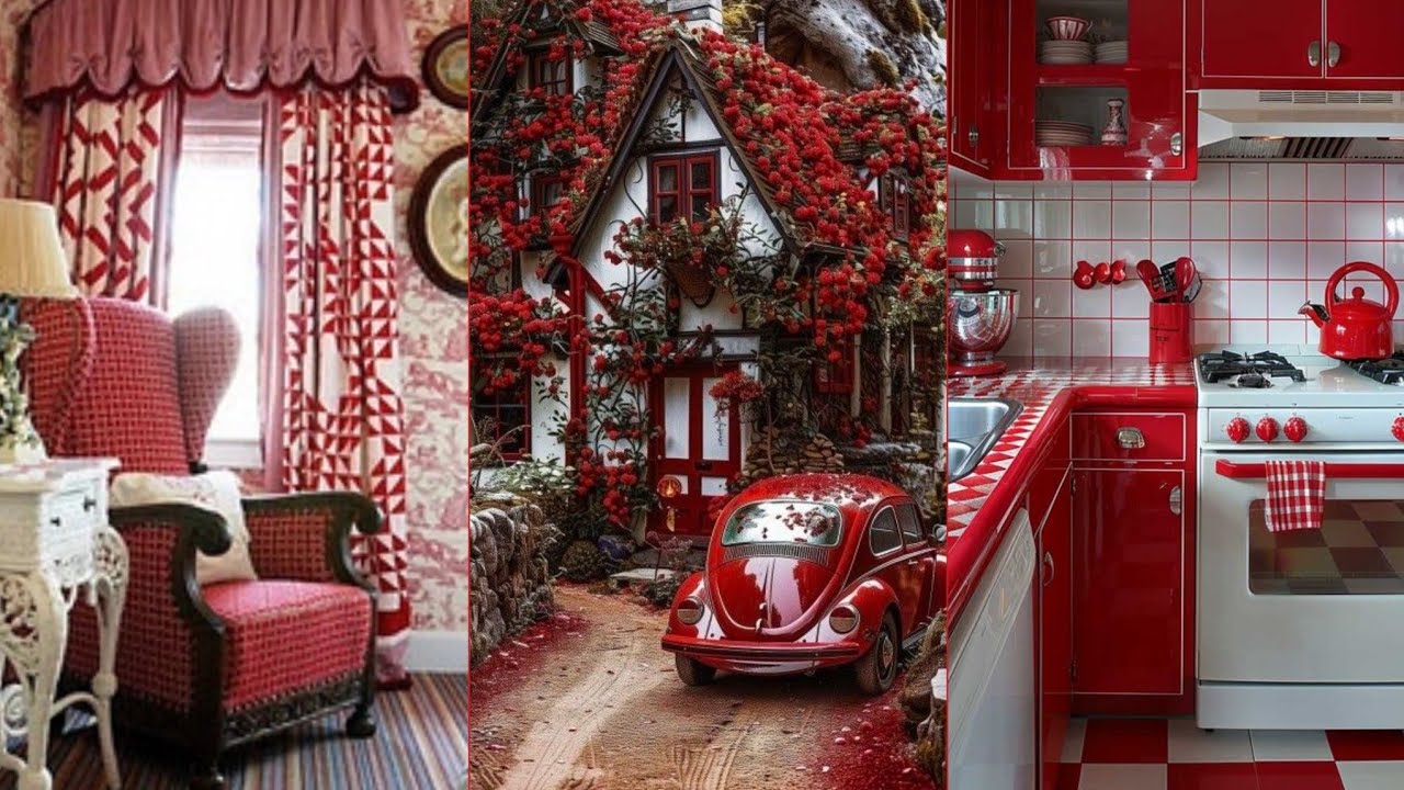 Vintage Red Cottage Decor Inspiration for a Rustic Retreat: Cozy ...