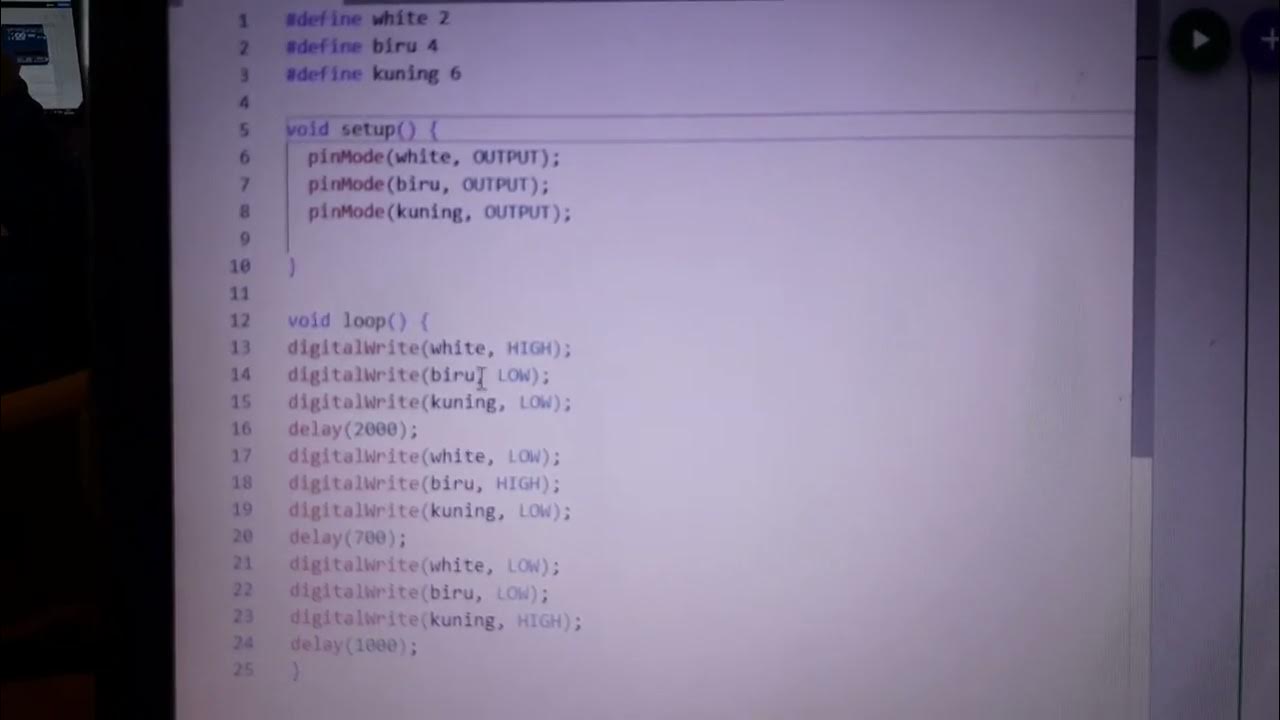Tugas Informatika Cara Lampu Arduino Menyala Bergantian - YouTube