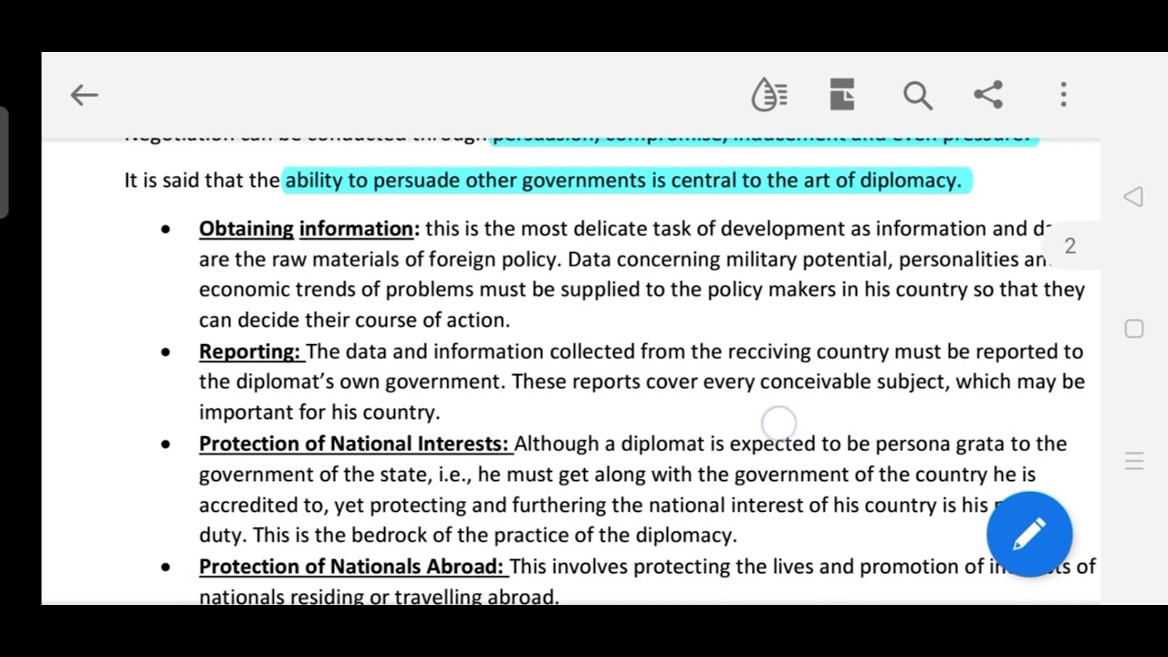 diplomacy and function of diplomacy - YouTube