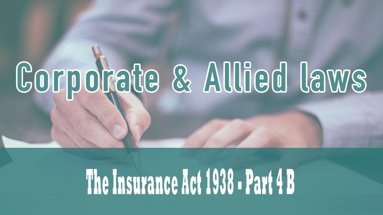 The Insurance Act 1938 Prohibition On Rebates Section 41 Section the-insurance-act-1938-prohibition-on-rebates-section-41-section