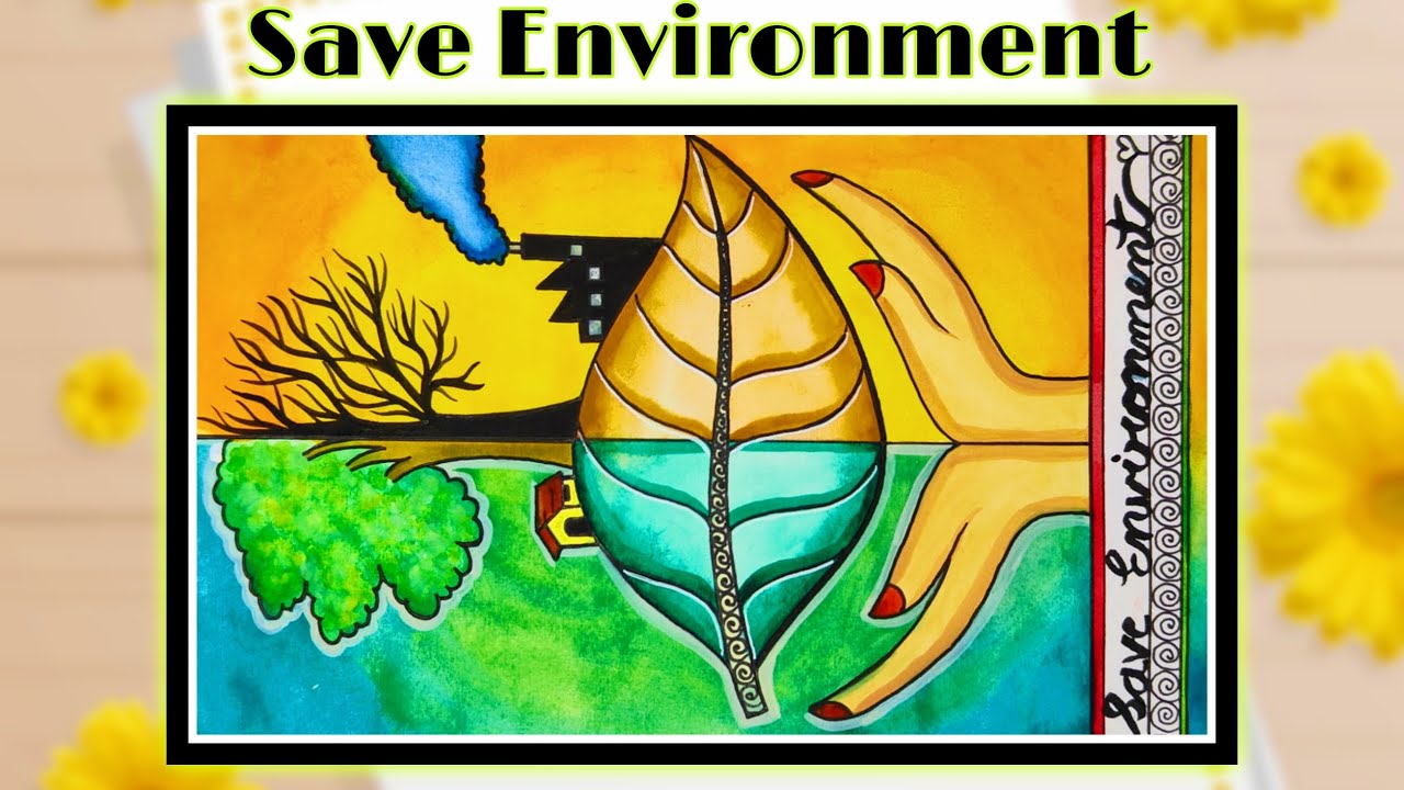 Environment Day Drawing / Save Earth Save Environment Drawing for ...