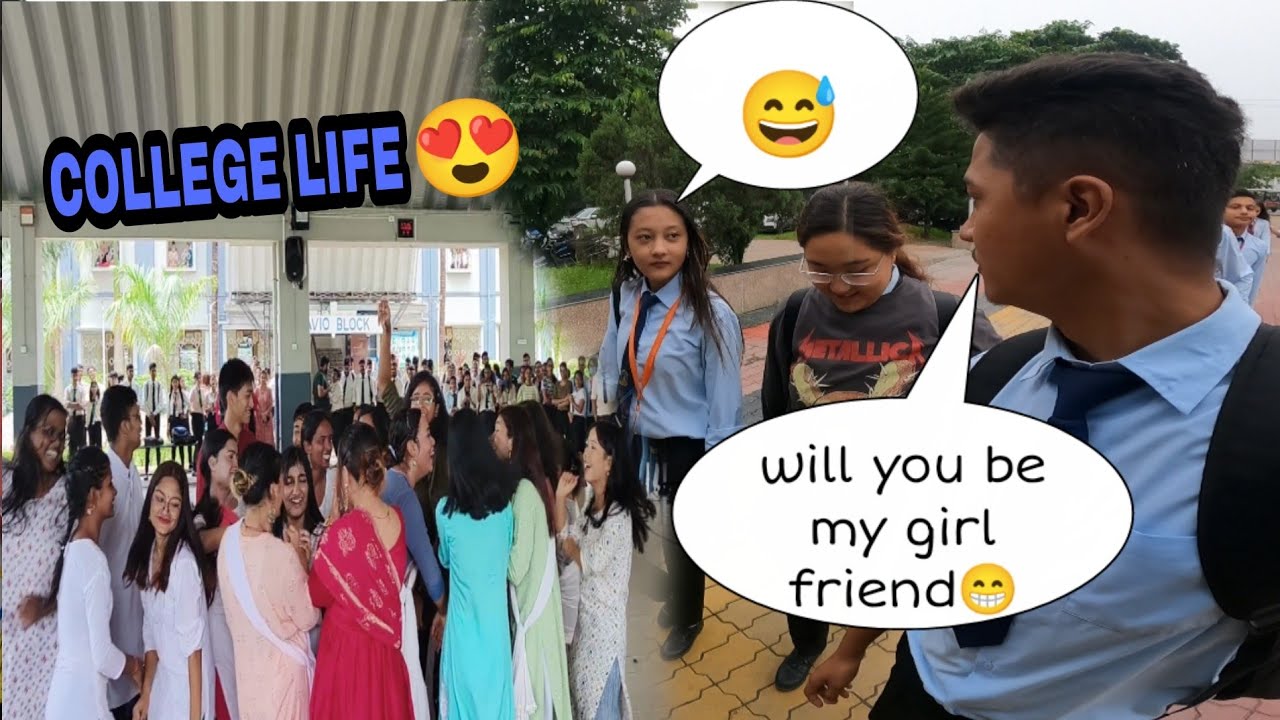 COLLEGE PAR KARDYAE YAE LADKI KO PROPOSE 😁😍 || COLLEGE LIFE🥰 ...