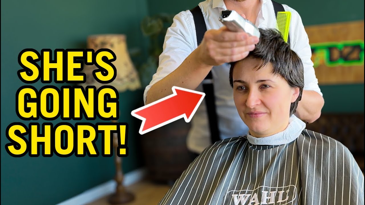 Shocking Haircut! Super Short Buzz Cut Extreme Hair Transformation😳 ️ ...