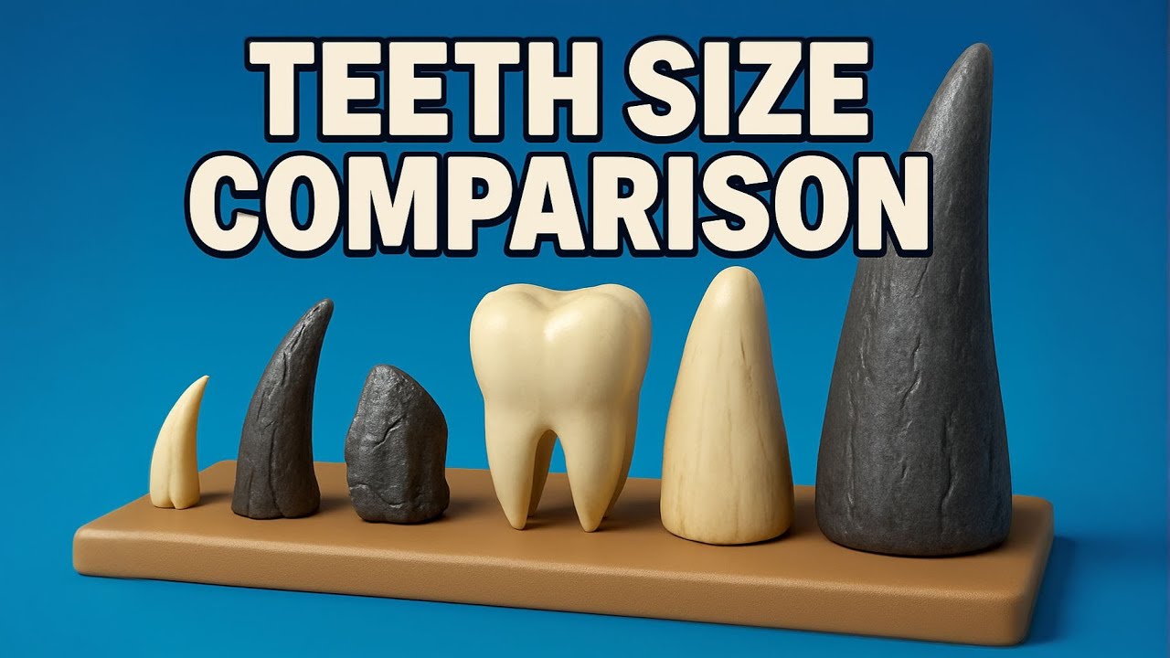 The Craziest Teeth | Size Comparison (3D Animation) - YouTube