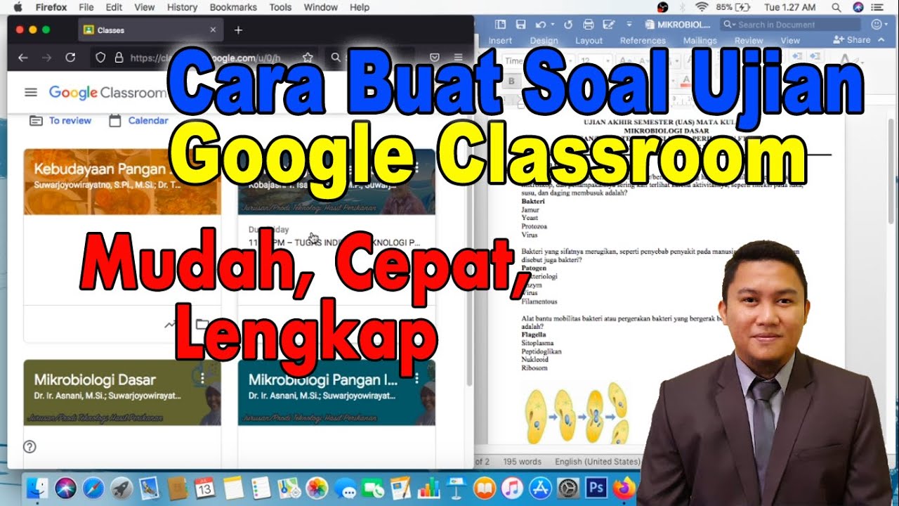 CARA PEMBUATAN SOAL UJIAN DI GOOGLE CLASSROOM/ TUTORIAL PEMBUATAN SOAL UTS/UAS DI GOOGLE FORM ...