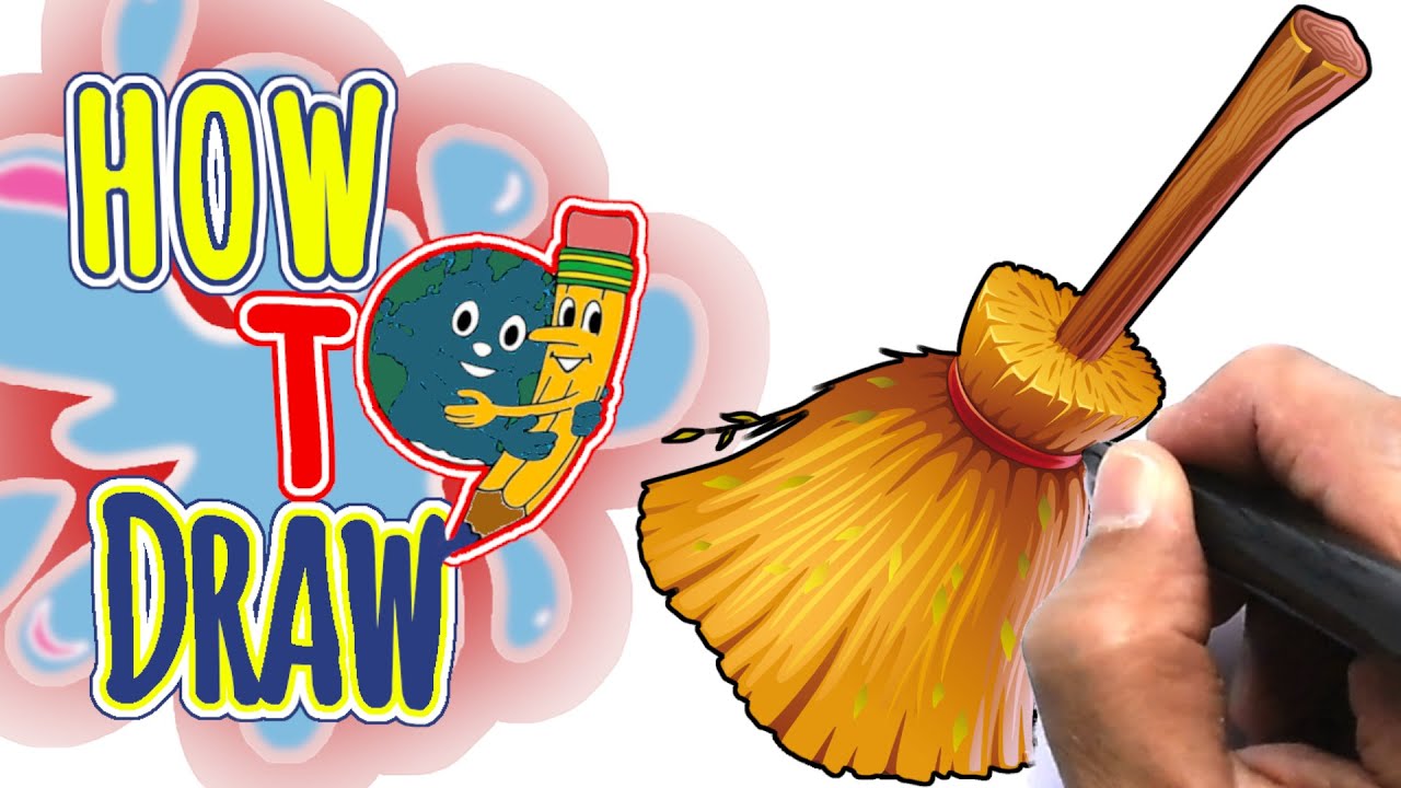 HOW TO DRAW A BROOM EASY | BROOM | Easy Things to Draw | Coloring Page ...