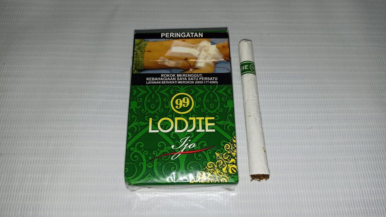 REVIEW ROKOK LODJIE IJO 99 | Rokok Harga Bersahabat Rasa Nikmat - YouTube