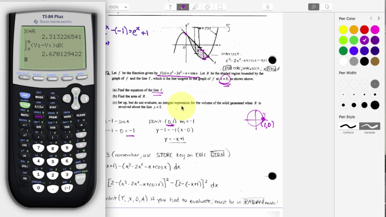 AP Calc: Quick Ch 6 Test Review - Applications of Integrals - YouTube