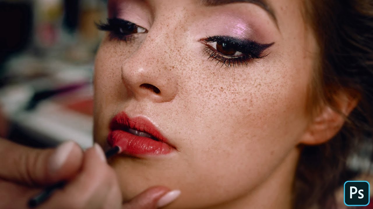 How to Retain and Create Freckles in Photoshop - YouTube
