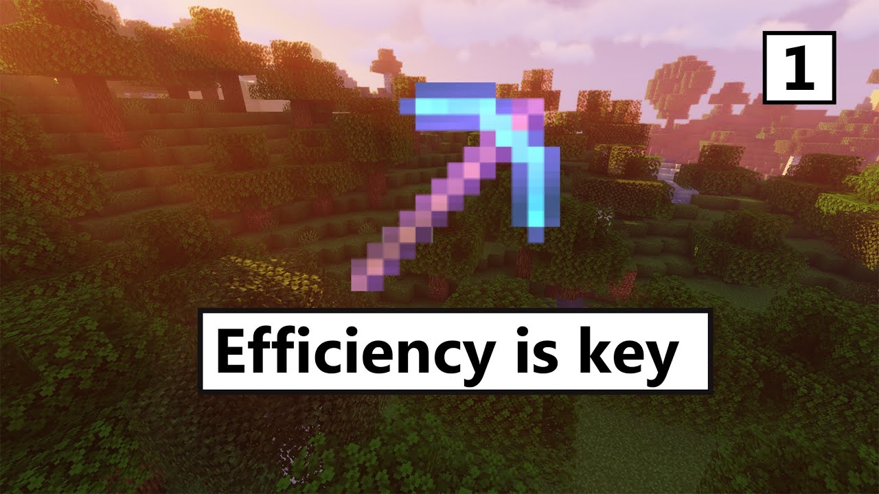 Minecraft Efficiency Playthrough | Survival No Cuts LP 1 - YouTube