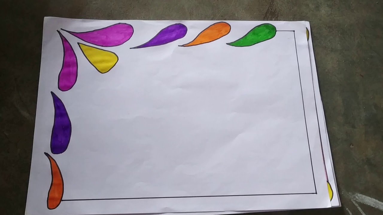 9 beautiful boarder designs - YouTube